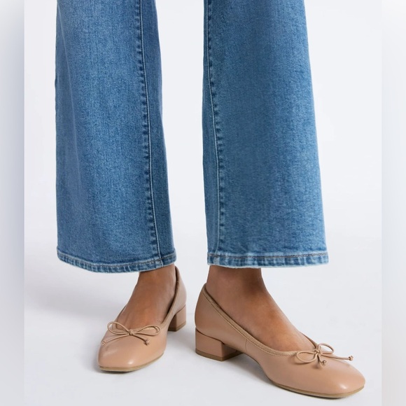 Time and Tru | Shoes | Newtime And Tru String Bow Block Heel Ballet ...